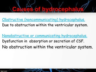hydrocephalus.ppt | Brain and Nervous System Disorders | Diseases and ...