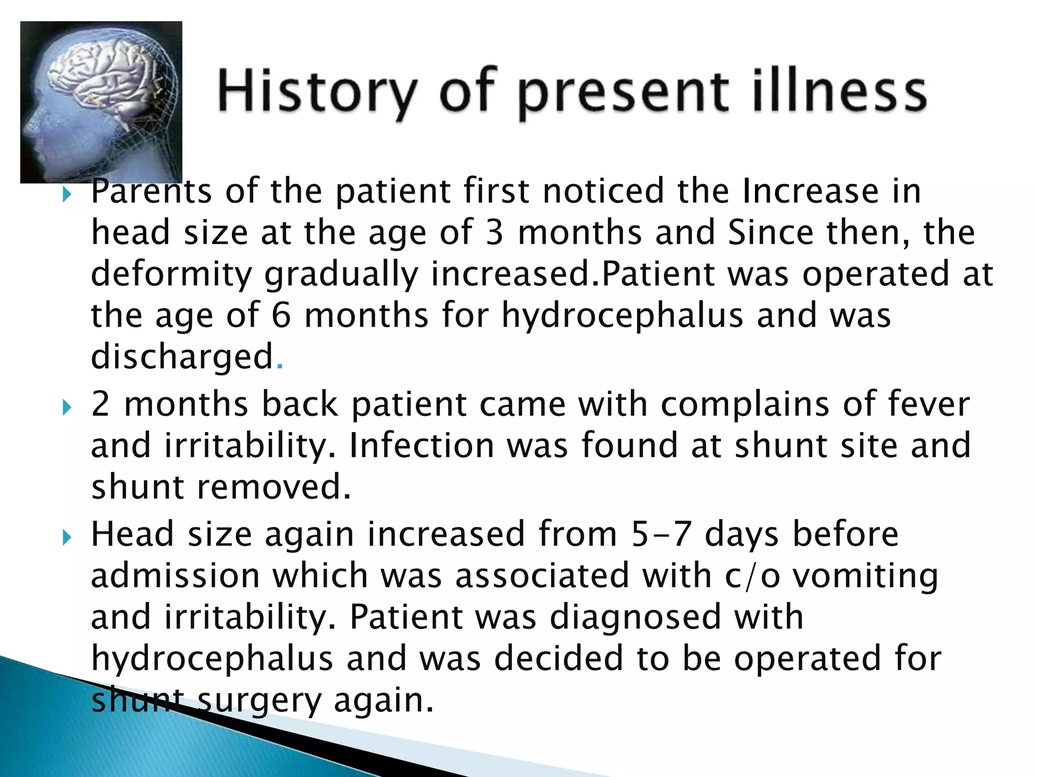Hydrocephalus - Case Presentation (2).ppt