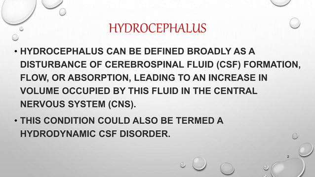 Hydrocephalus & Neural Tube Defecs | PPTX