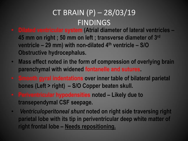 HYDROCEPHALUS case presentation BY DR ABHIJIT R SINGH | PPTX