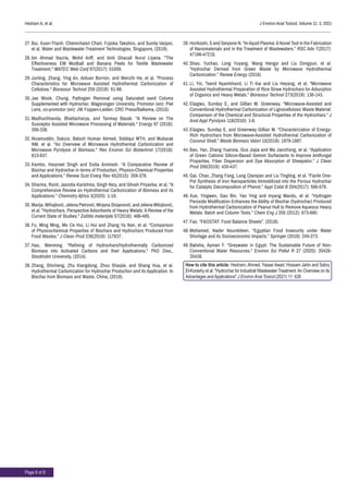 Hydrochar for-industrial-wastewater-treatment-an-overview-on-its-advantages-and-applications | PDF