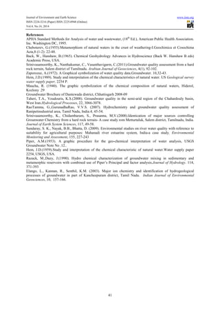 Hydrochemistry and groundwater quality assessment of dantewada district ...
