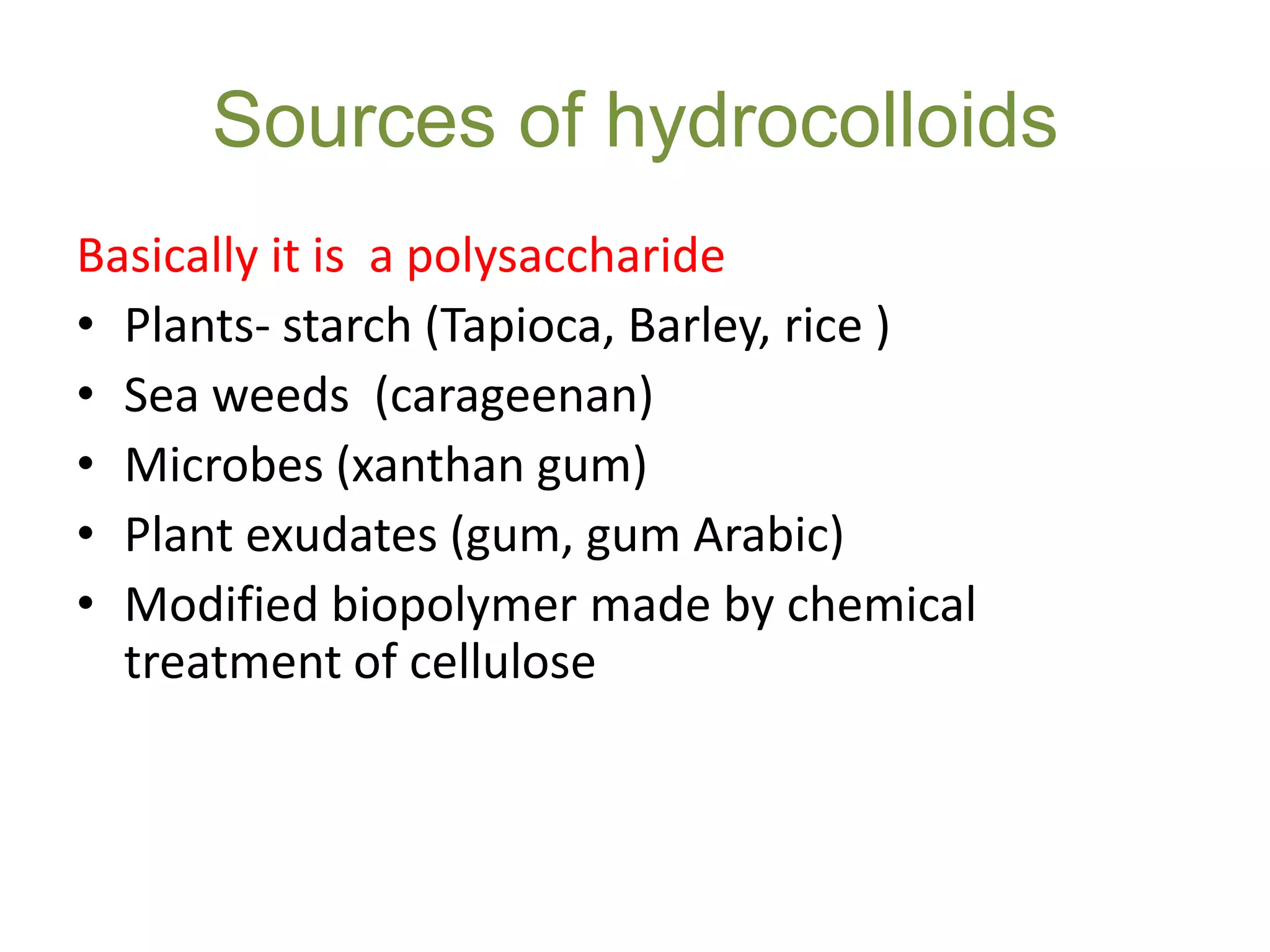 Hydrocolloid for meat and fish | PPTX