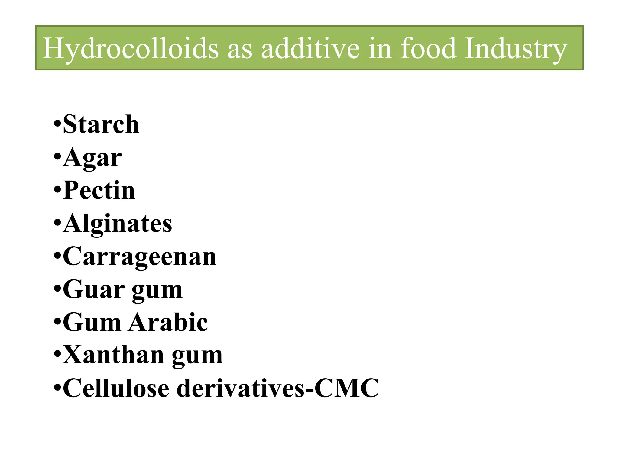 Hydrocolloid for meat and fish | PPTX