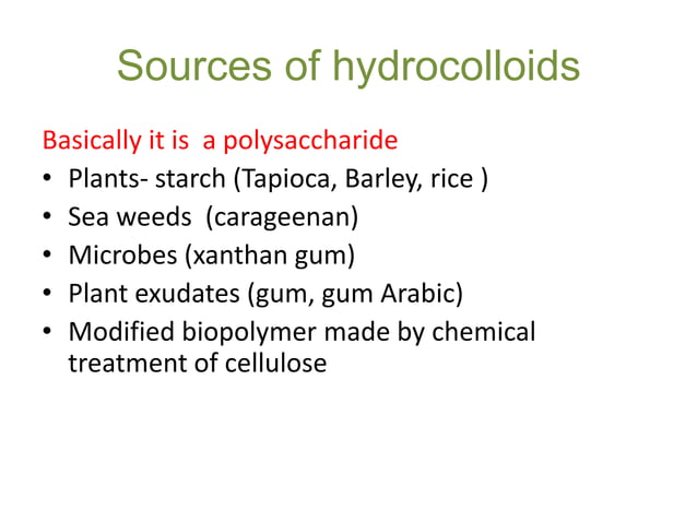 Hydrocolloid for meat and fish | PPT