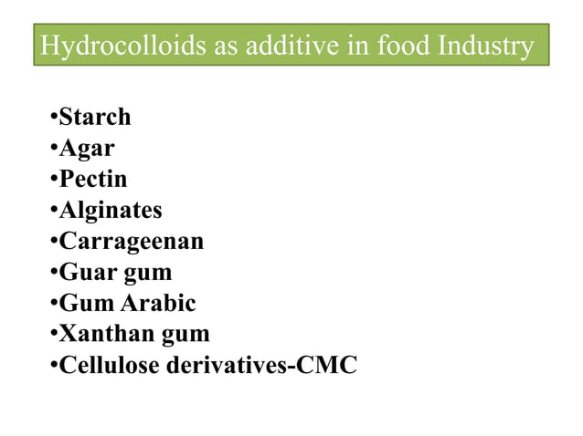 Hydrocolloid for meat and fish | PPT