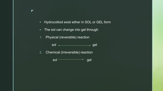 Hydrocolloid | PPTX