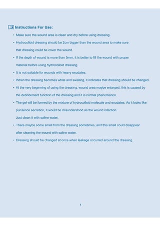 Hydrocolloid dressing | PDF