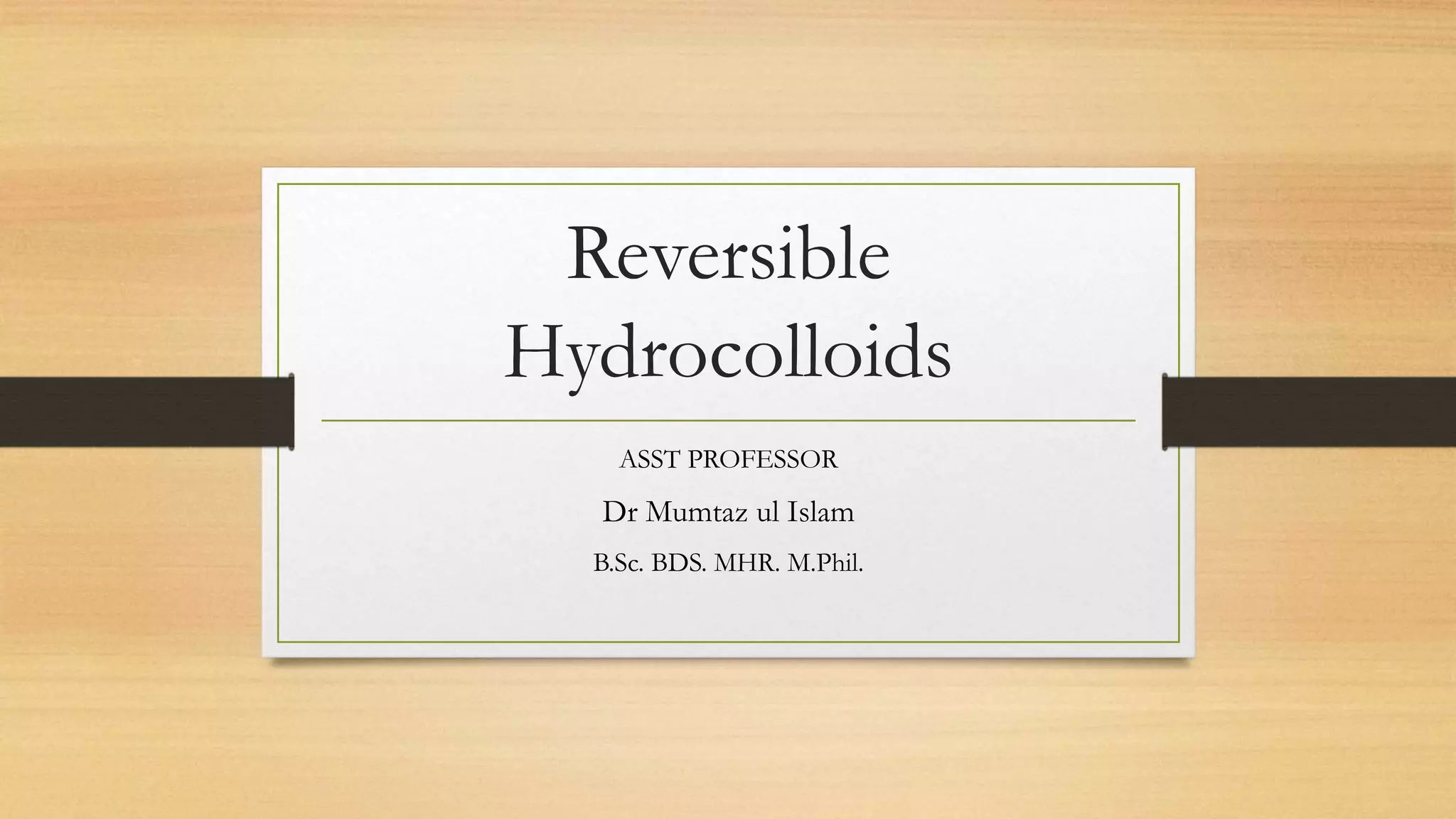 Hydrocolloids | PPTX