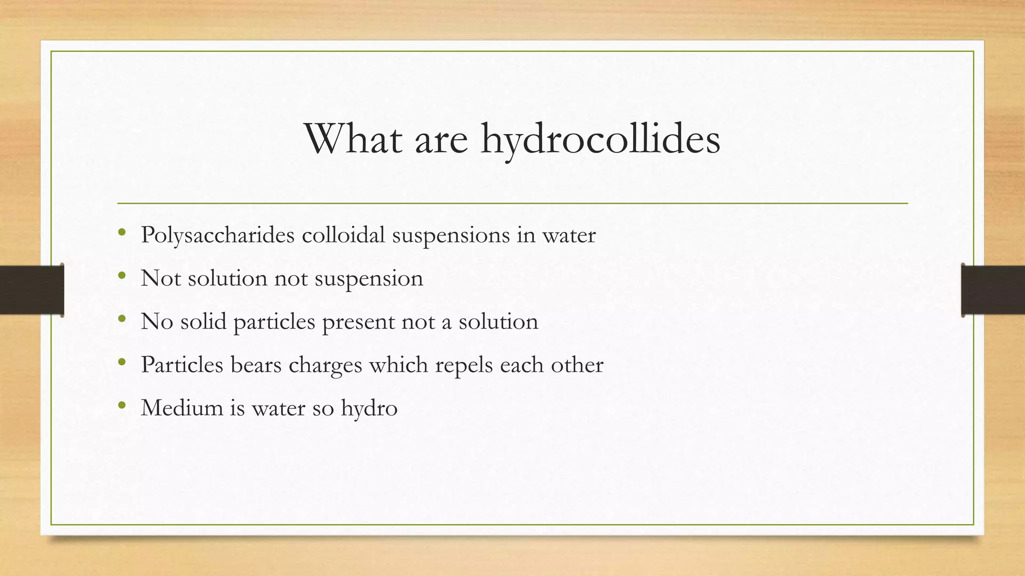 Hydrocolloids | PPTX