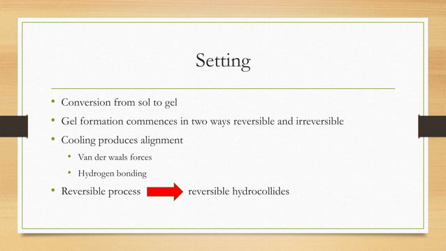 Hydrocolloids | PPTX | Dental Health | Diseases and Conditions
