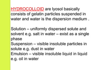HYDROCOLLOIDS | PPTX