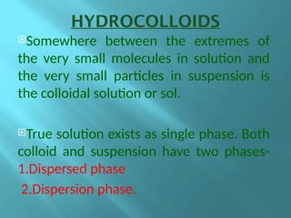 hydrocolloids-presentation on dental materials | PPTX