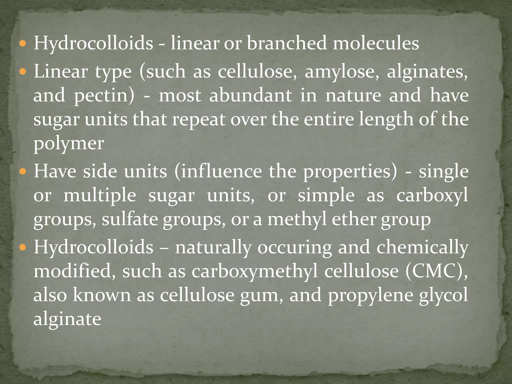 Hydrocolloids and gums | PPTX