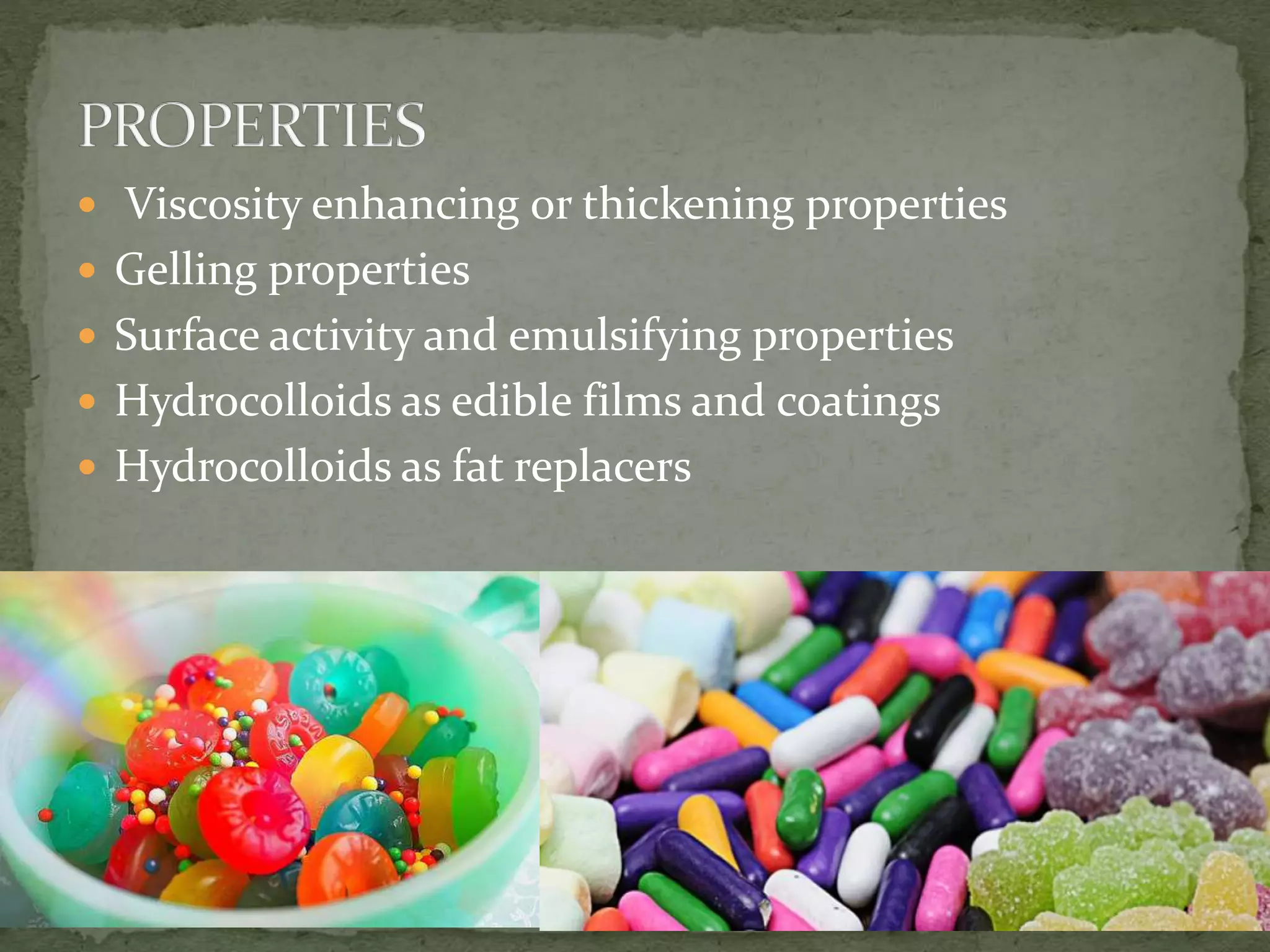 Hydrocolloids and gums | PPTX