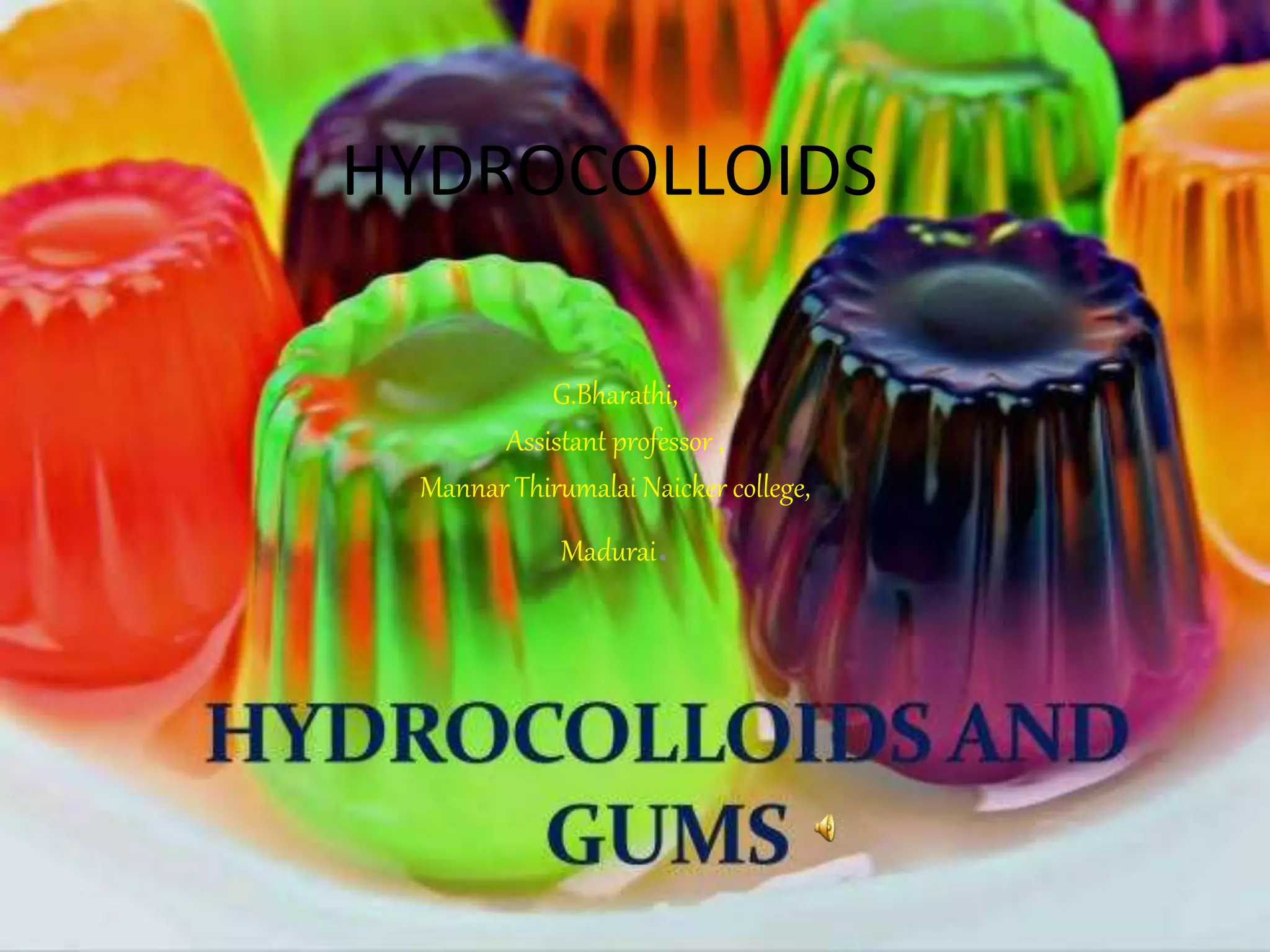 Hydrocolloids ppt | PPTX