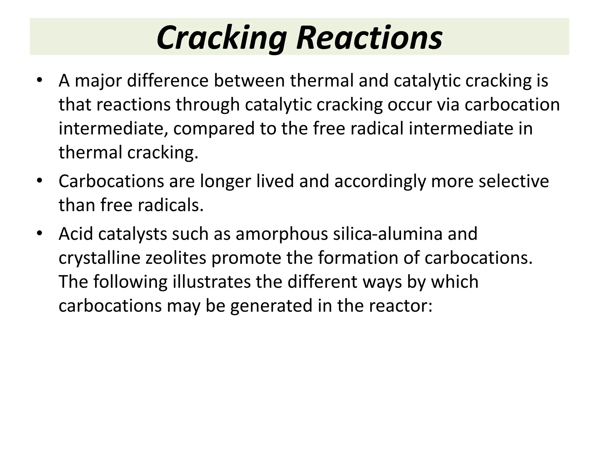 Hydrocracking basic reactions and processes | PPT