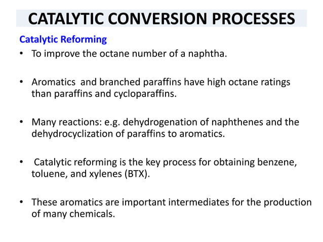 Hydrocracking basic reactions and processes | PPT