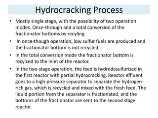 Hydrocracking basic reactions and processes | PPT