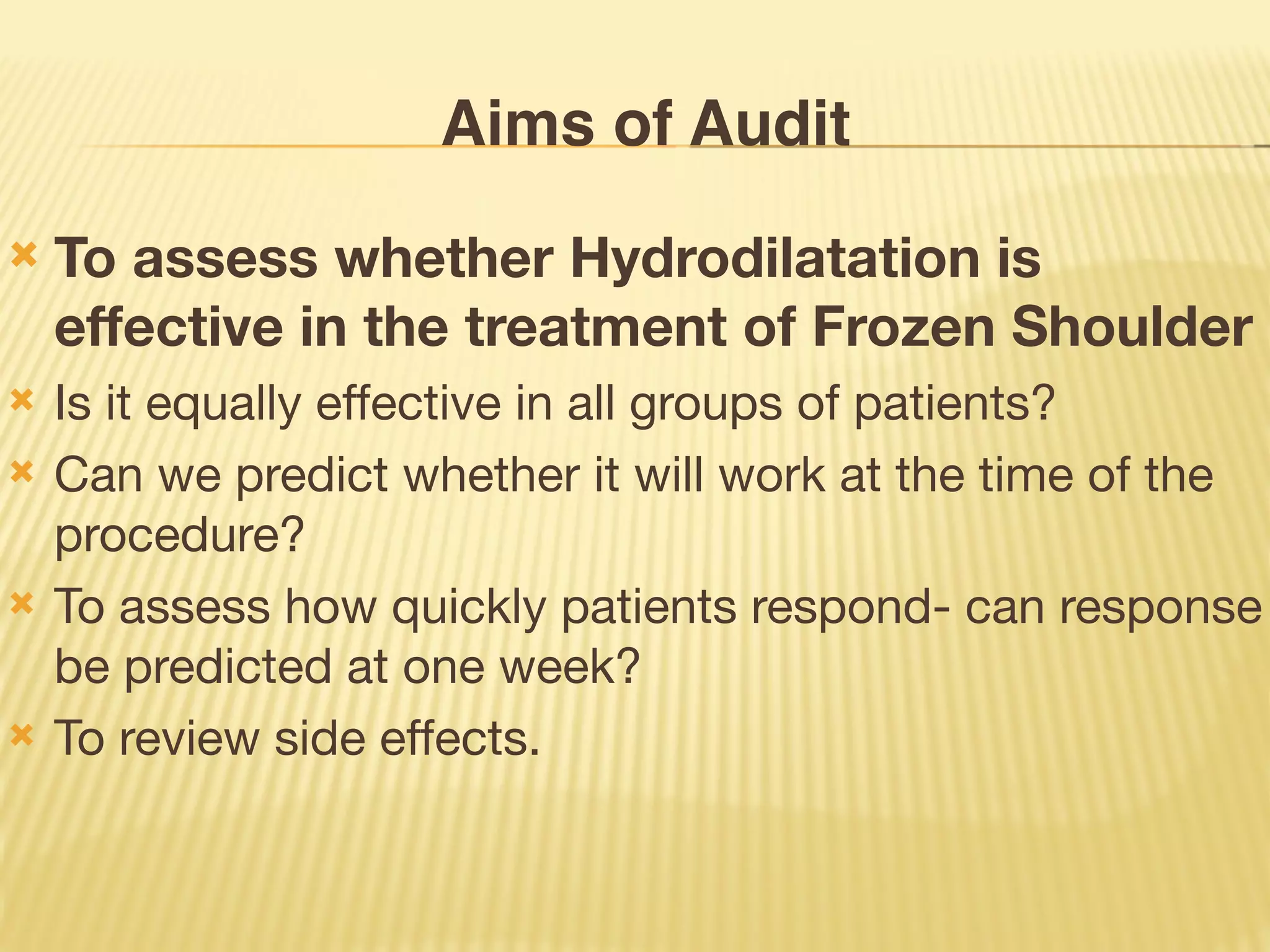Hydrodilatation distension for frozen shoulder wrightington 2011 | PDF