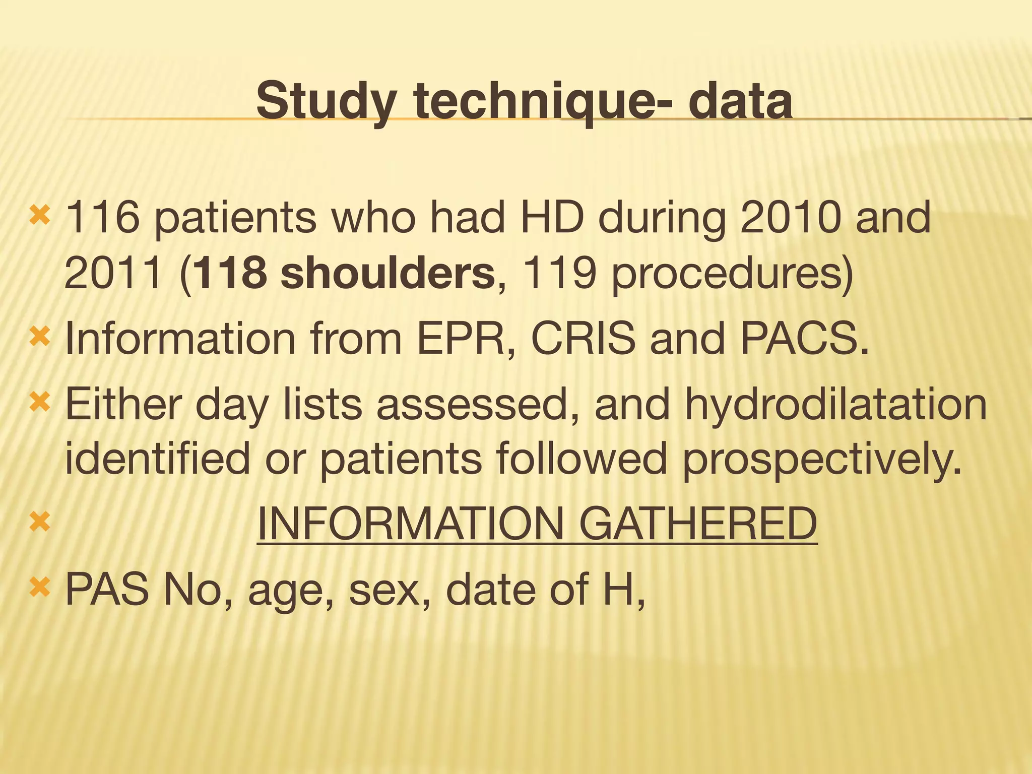 Hydrodilatation distension for frozen shoulder wrightington 2011 | PDF