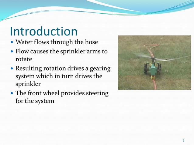 Hydro Driven Sprinkler | PPTX | Physics | Science