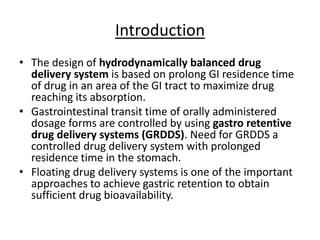 Hydrodynamically balanced systems | PPTX