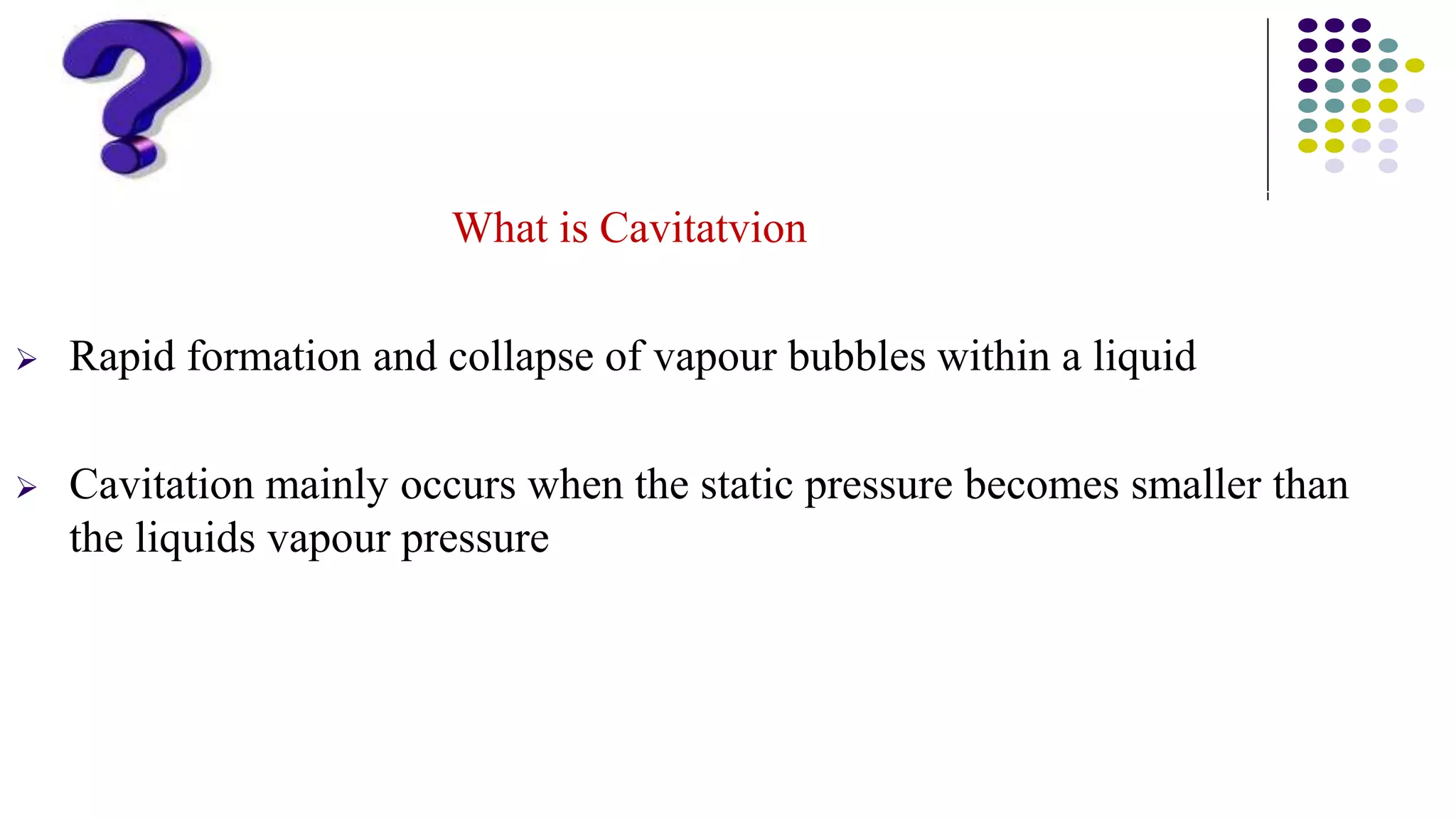 Hydrodynamic cavitation | PPTX