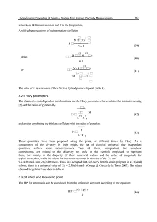 Hydrodynamic properties of gelatin | PDF