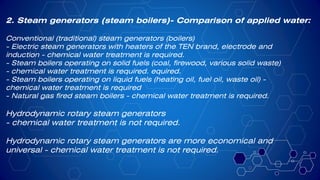 Hydrodynamic rotary cavitation steam generators gver022 presentation | PDF