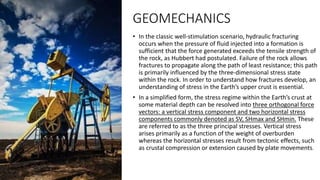 Multistage hydraulic fracturing;fluid flow and geomechanics | PPTX