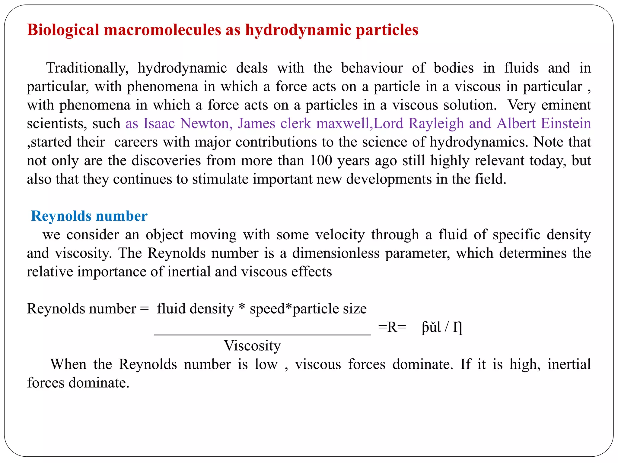 Hydrodynamics | PPTX