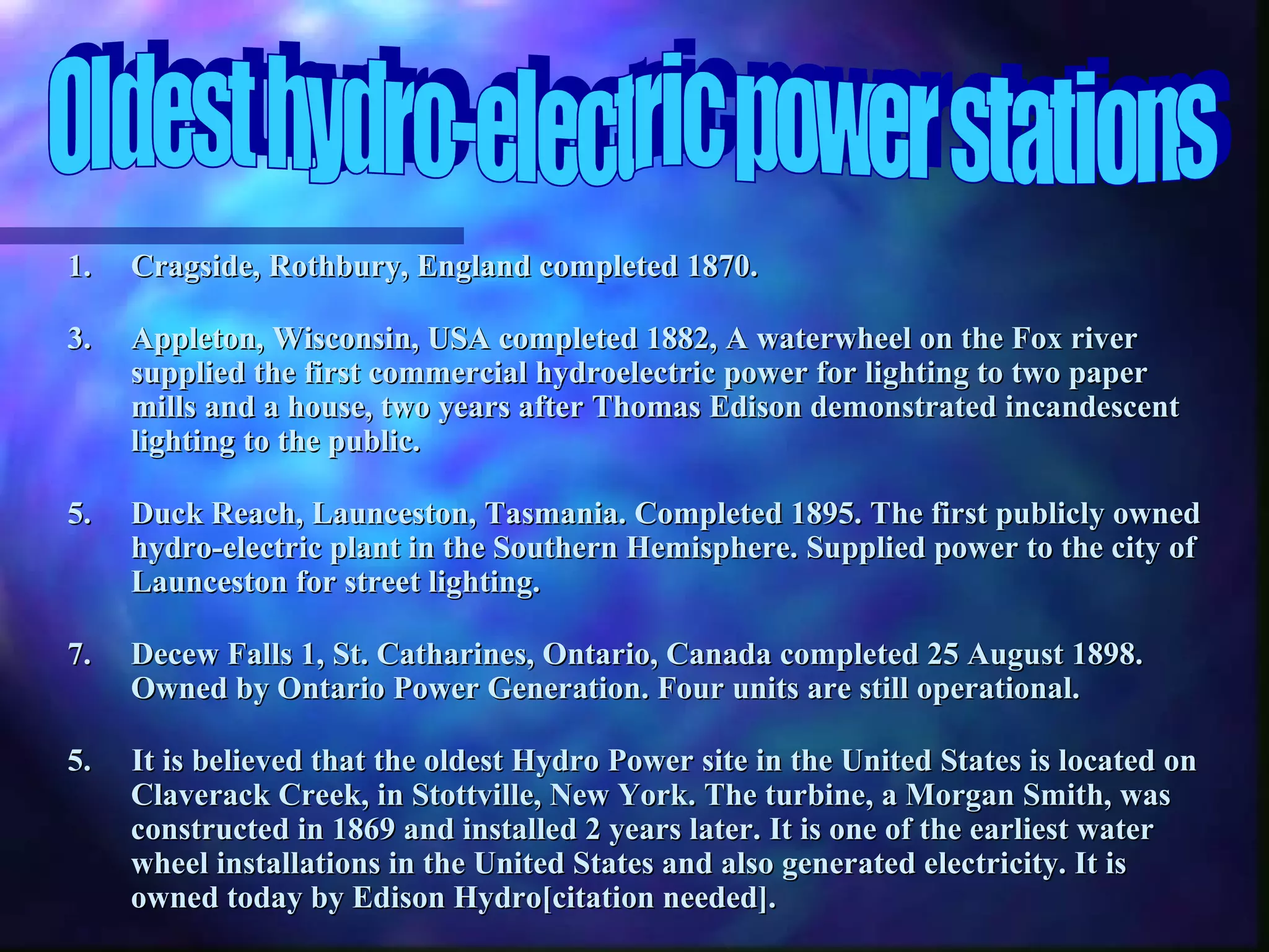 Hydroelectric Power | PPT