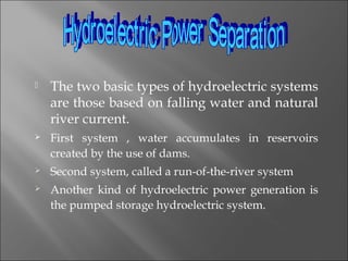Hydro electricity | PPT