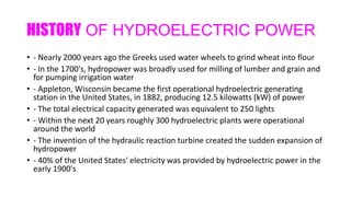 Hydro electric power | PPTX