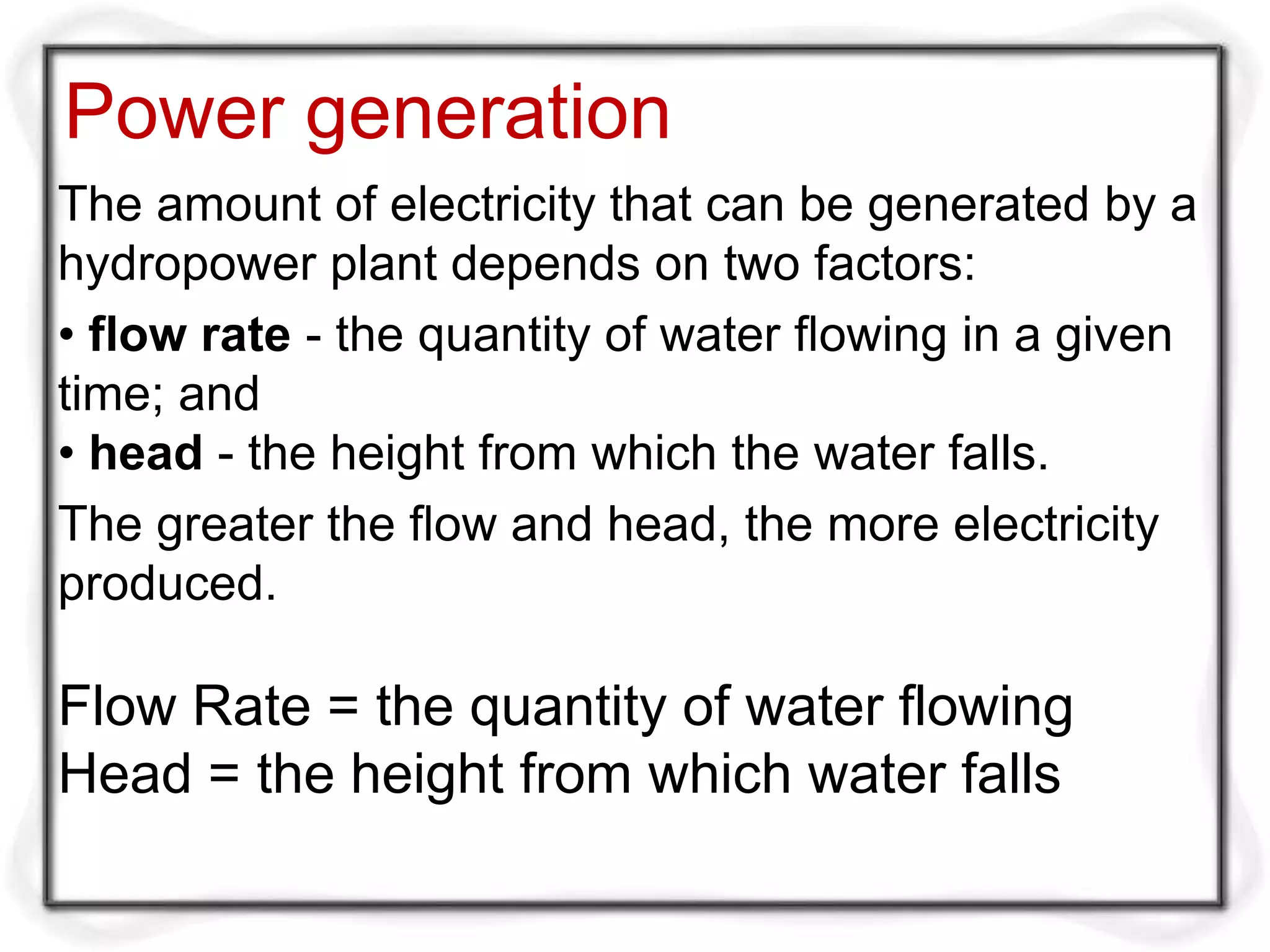 Hydroelectric power | PPTX