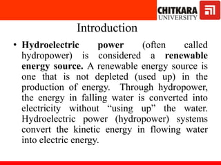 Hydro electric power plant | PPTX
