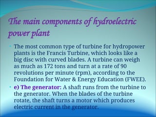 Hydroelectric Power Plant form of enery .ppt