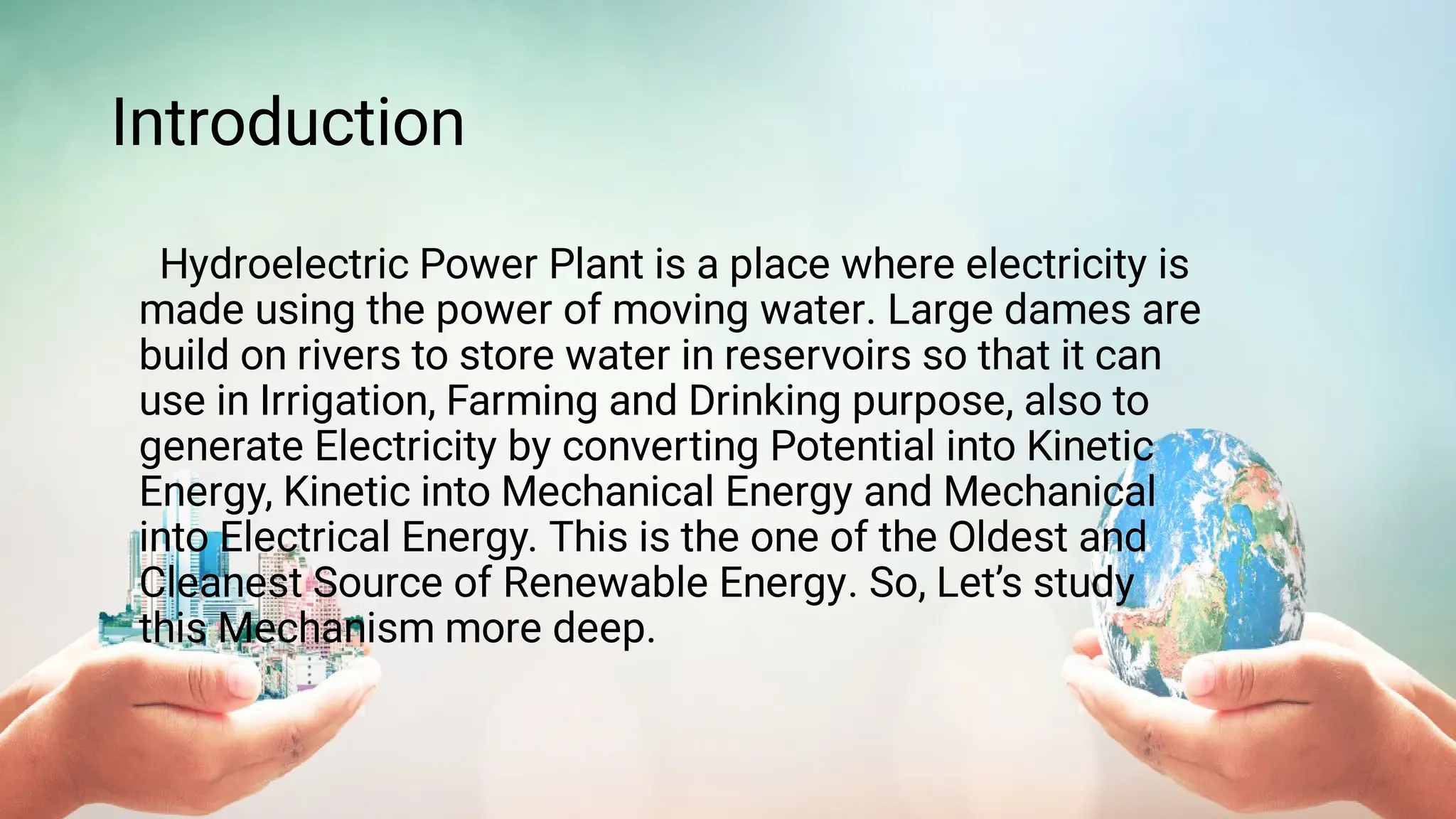 HYDRO ELECTRIC POWER PLANT GENERATION PRESENTATION | PDF