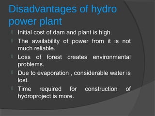 Hydro electric power plant ppt | PPT