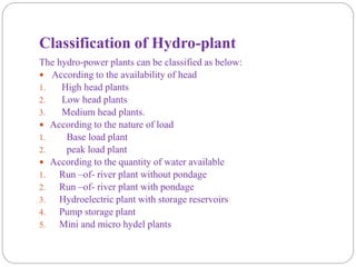 Hydroelectric power plant | PPTX