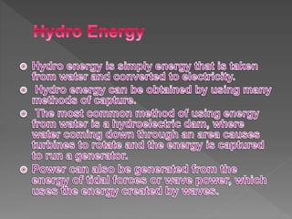 Hydro energy | PPTX