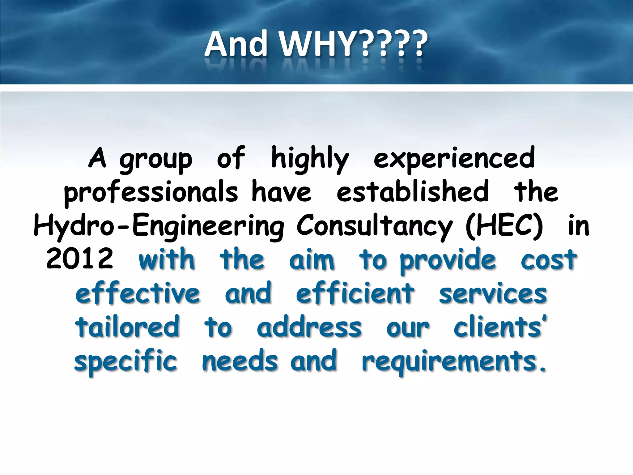Hydro engineering consultancy | PPT