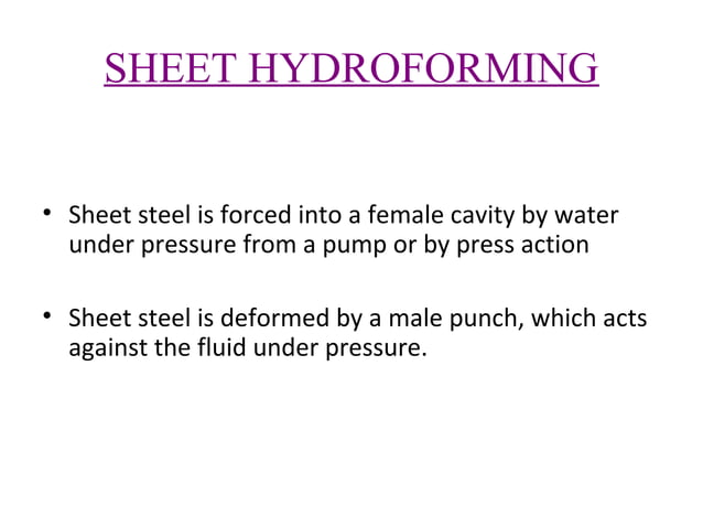 Hydro forming | PPT