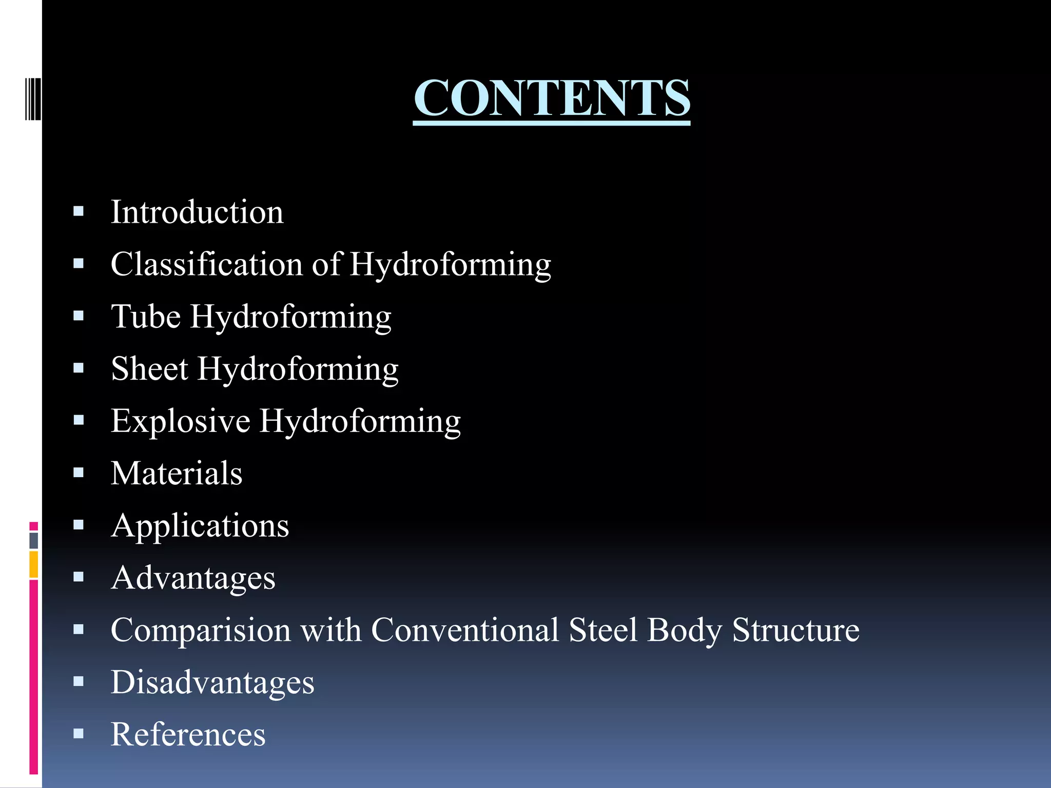 Hydro forming process | PPTX