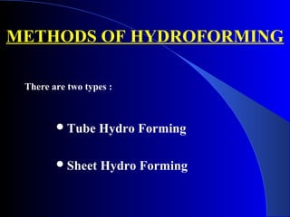 Hydro forming | PPT