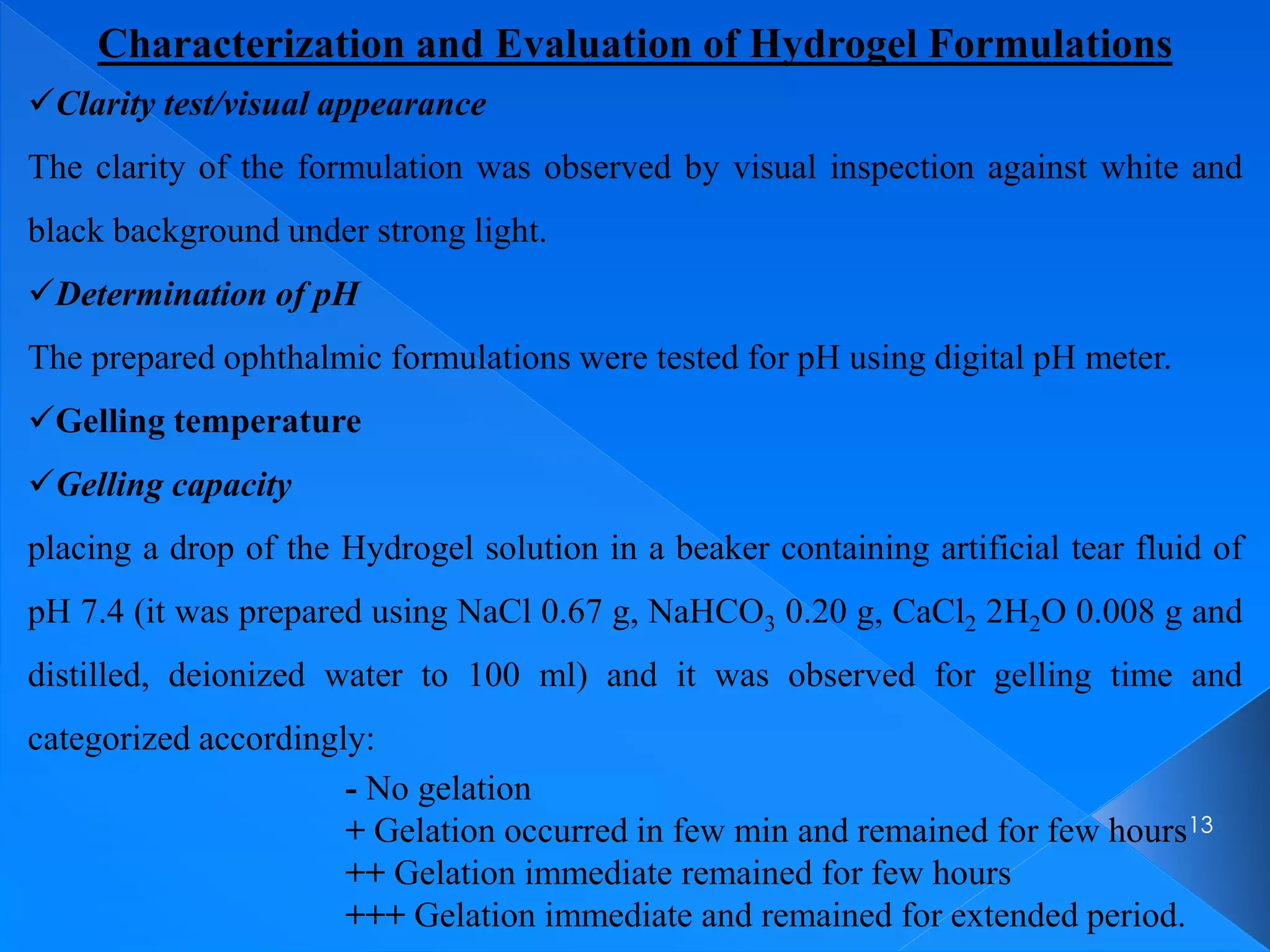 Research Based Presentation on- Novel Hydrogel-Based Ocular Drug ...