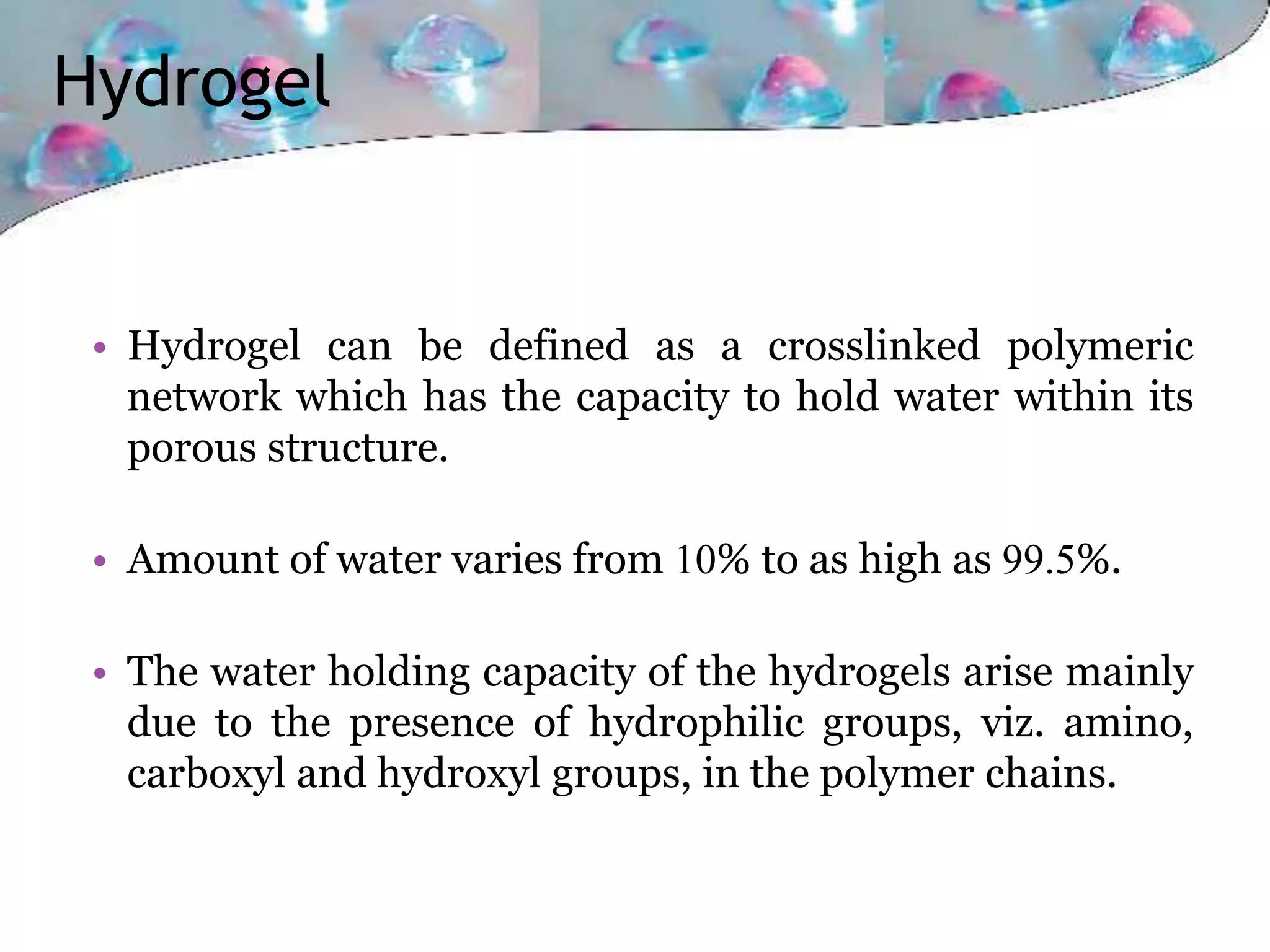 Hydrogel characterization | PPT