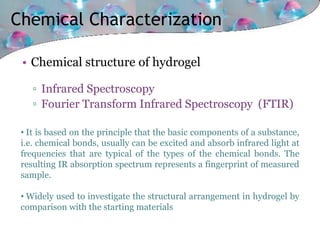 Hydrogel characterization | PPTX