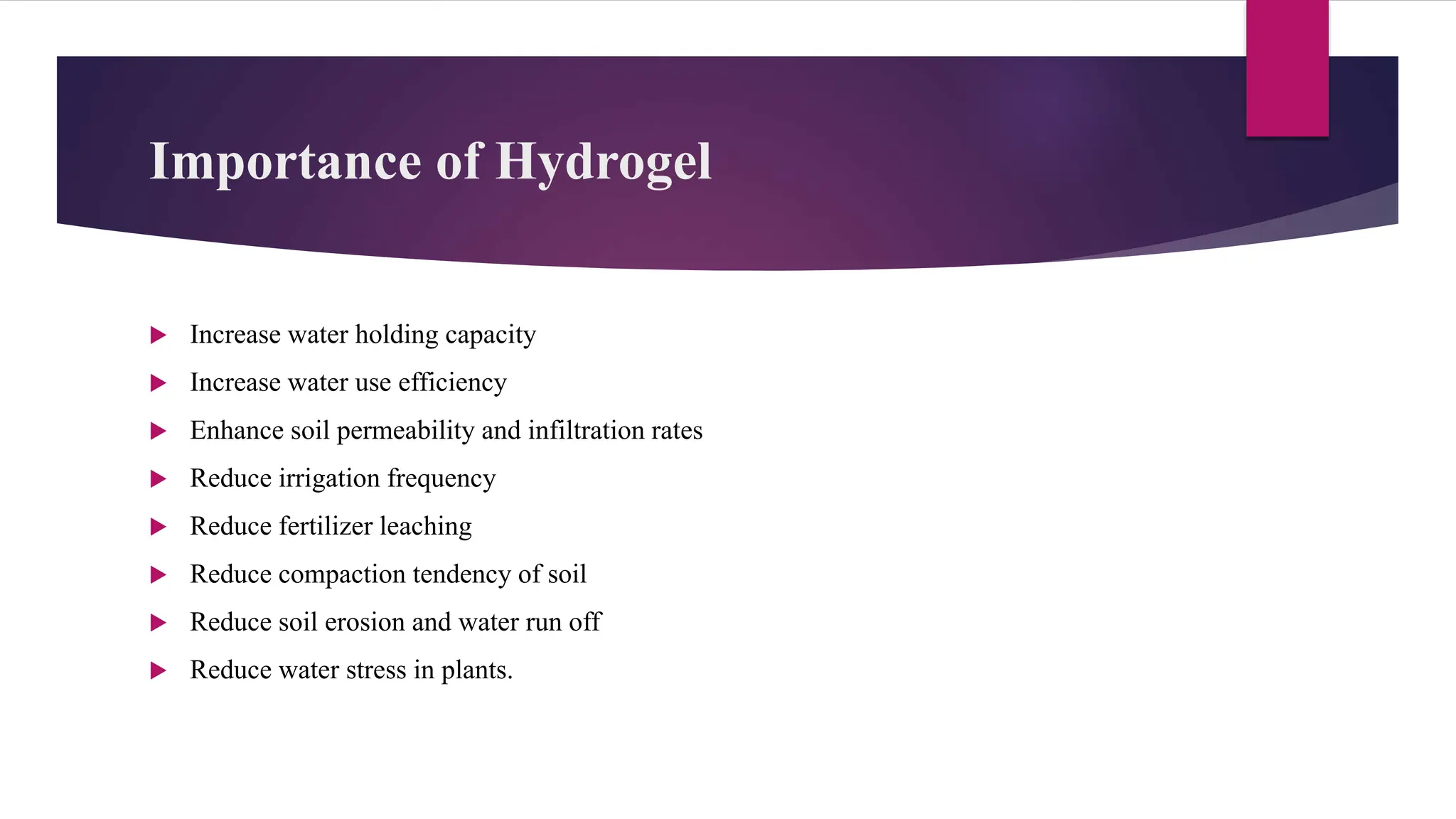 Significance of Hydrogel in Agriculture.pptx